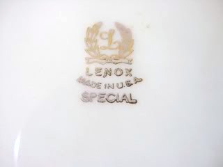 Quality Junk: Pottery Sales - Lenox, United Airlines, Franciscan, Royal ...